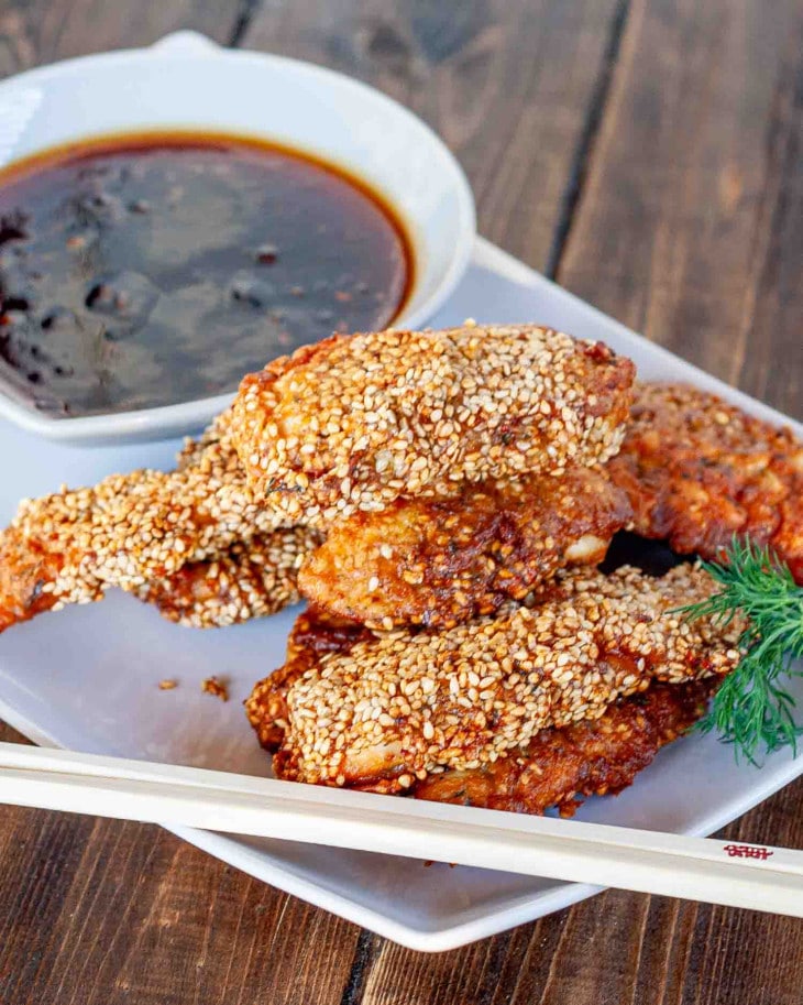 Sesame Crusted Chicken - Jo Cooks