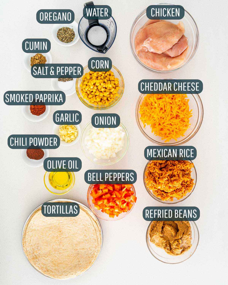 Chicken Burritos - Jo Cooks