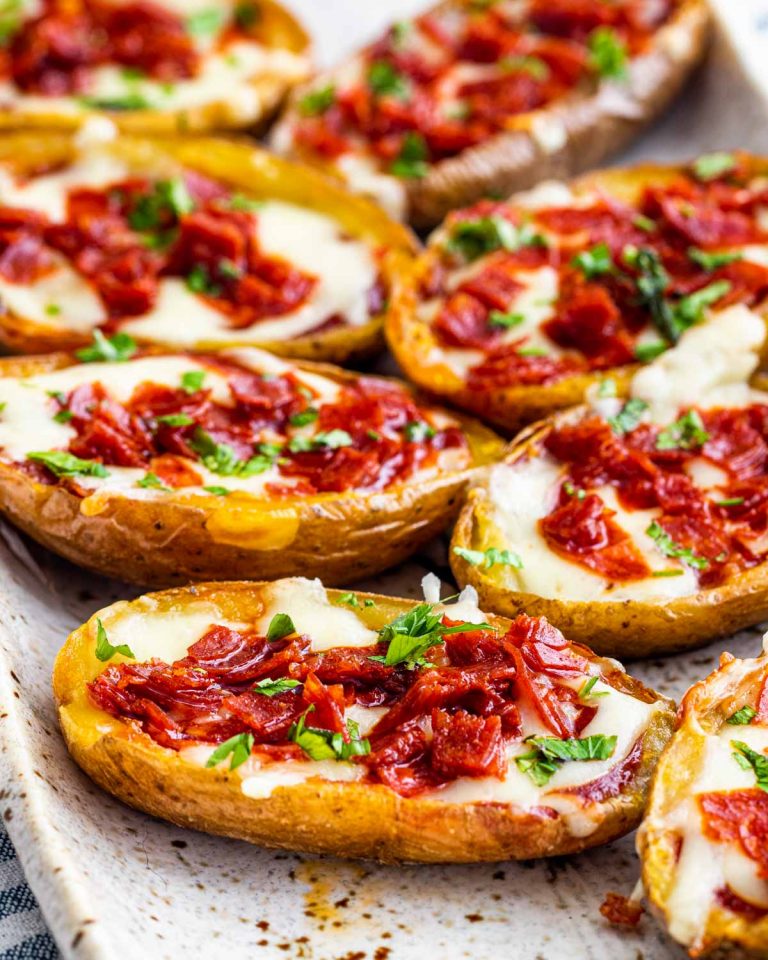 Pizza Potato Skins - Jo Cooks
