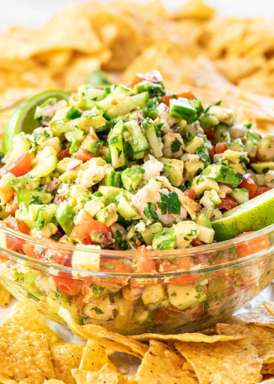 Avocado Shrimp Salsa - Jo Cooks