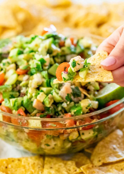 Avocado Shrimp Salsa - Jo Cooks