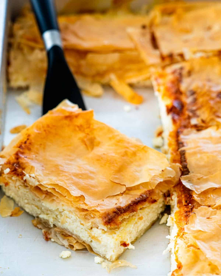 Tiropita - Greek Cheese Pie - Jo Cooks