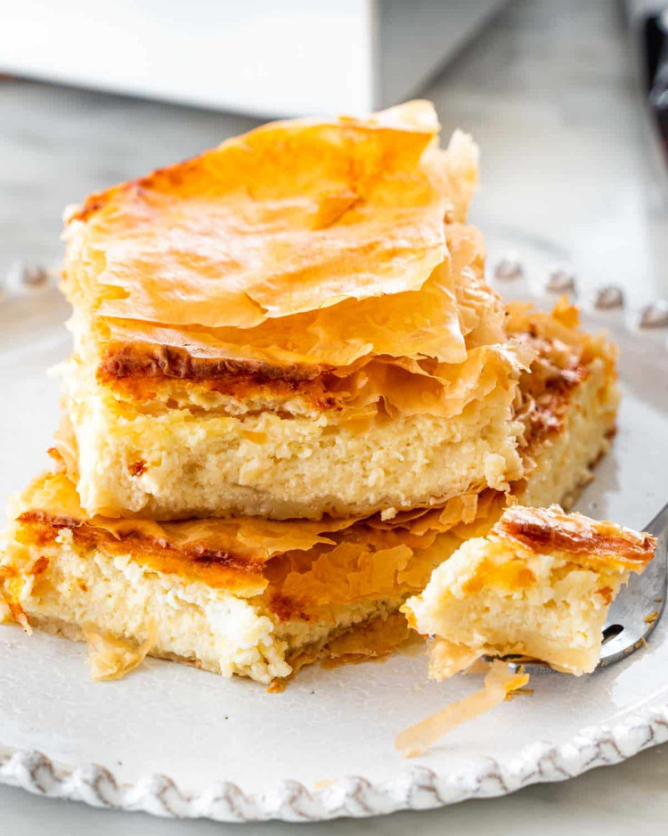 Tiropita - Greek Cheese Pie - Jo Cooks
