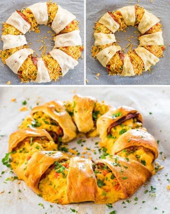 Crescent Bacon Breakfast Ring - Jo Cooks
