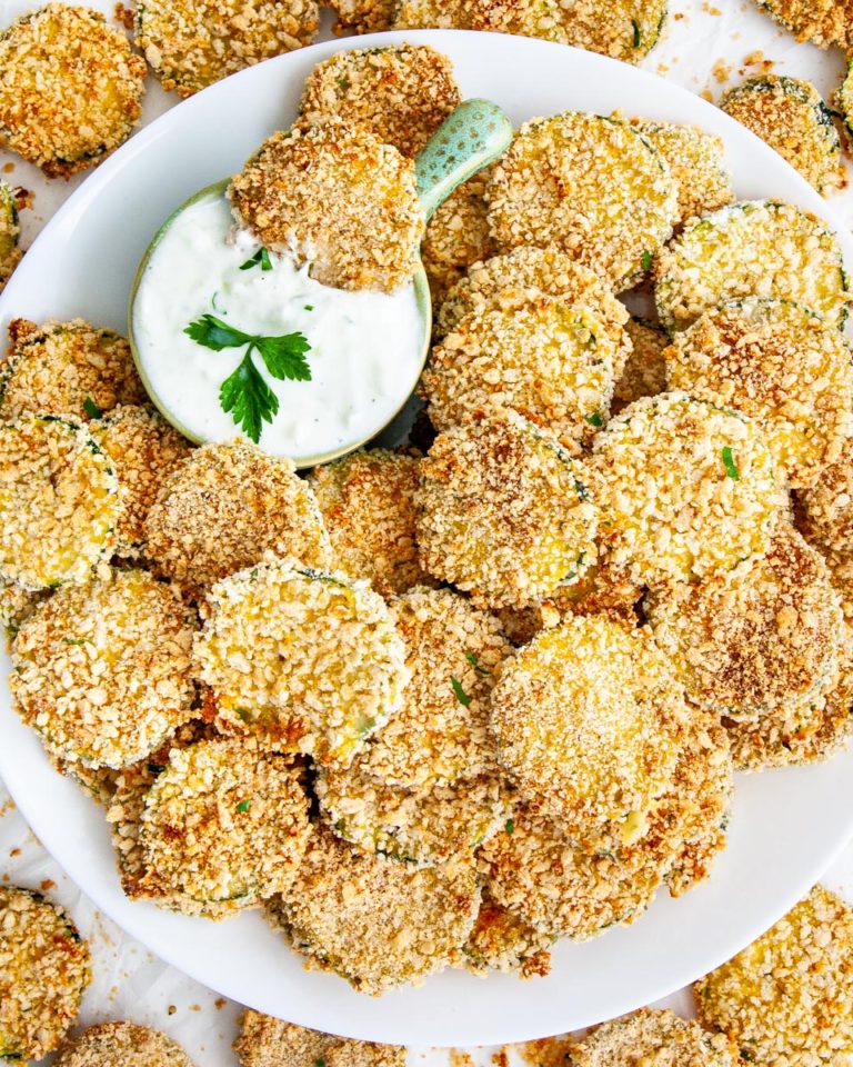 Baked Parmesan Zucchini Crisps - Jo Cooks