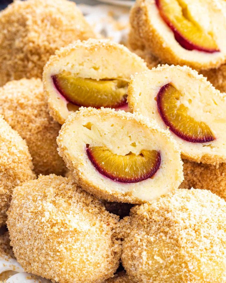 Plum Dumplings (Galuste cu Prune) - Jo Cooks
