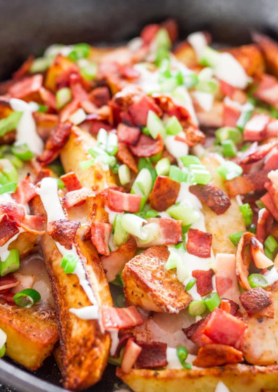 Loaded Pub Fries - Jo Cooks