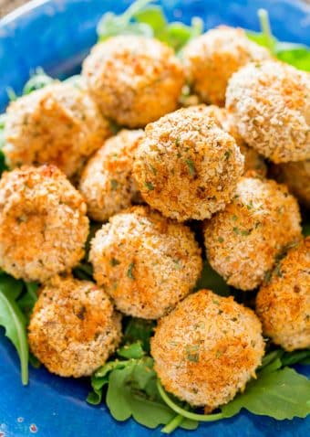 Crispy Baked Parmesan Garlic Breaded Mushrooms - Jo Cooks