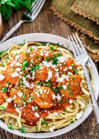 Cajun Meatballs in Fire Roasted Tomato Sauce - Jo Cooks
