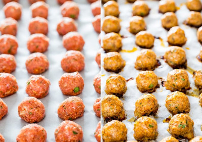 Cajun Meatballs in Fire Roasted Tomato Sauce - Jo Cooks