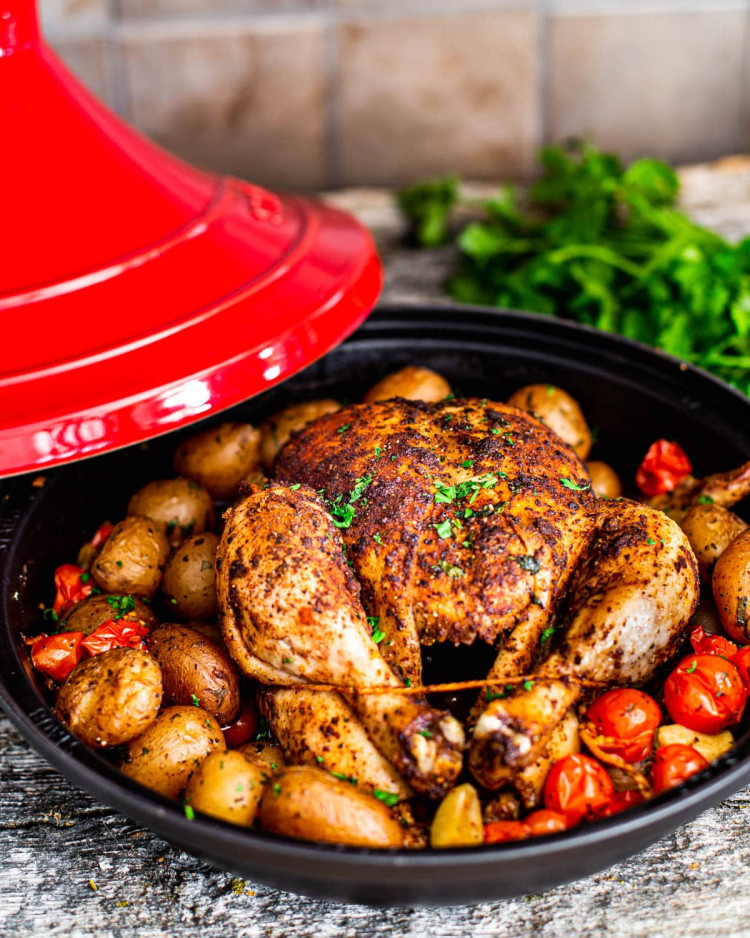 Moroccan Roast Chicken and Potatoes - Jo Cooks