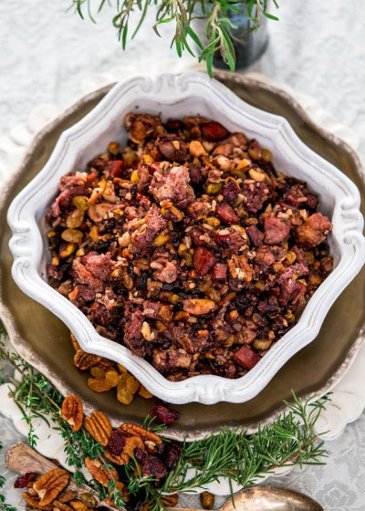 Port Infused Nut Stuffing - Jo Cooks