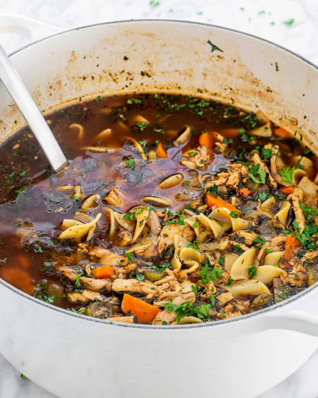 Flu Fighter Chicken Noodle Soup - Jo Cooks