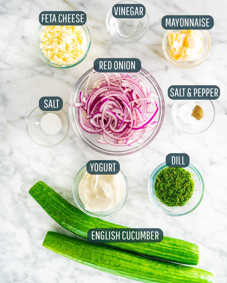 Creamy Cucumber Salad - Jo Cooks