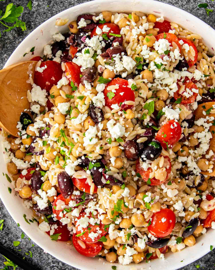 Mediterranean Orzo Salad - Jo Cooks