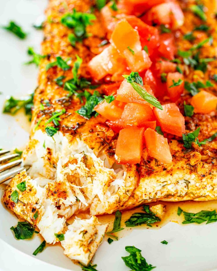 Baked Lemon Garlic Halibut - Jo Cooks