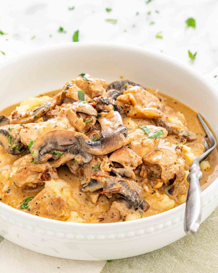 Creamy Chicken Stroganoff – (One-Pan, 40-Minute Dinner) - Jo Cooks