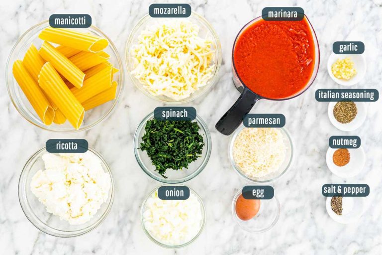 Spinach Ricotta Stuffed Manicotti (Cannelloni) + Video - Jo Cooks