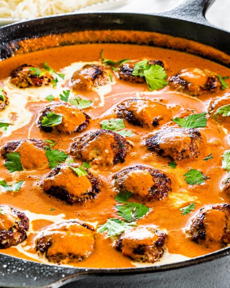 Butter Chicken Meatballs - Jo Cooks