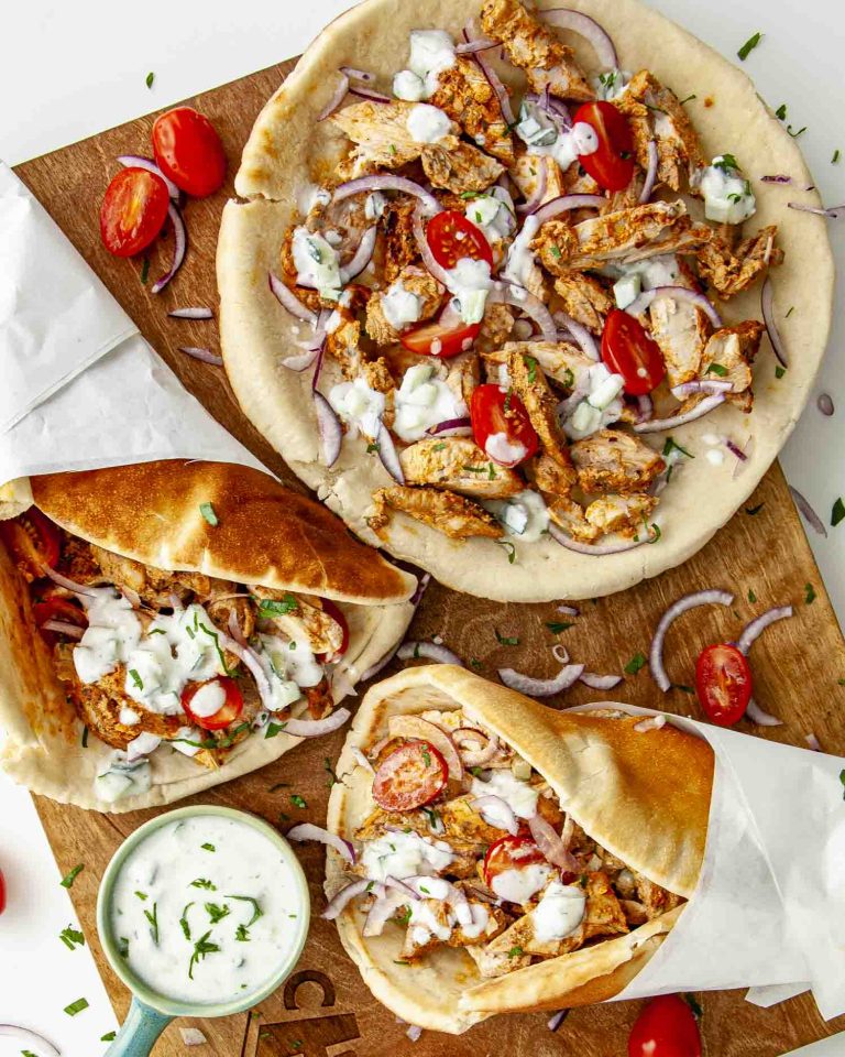 Greek Chicken Gyros with Tzatziki (Better Than Takeout) - Jo Cooks