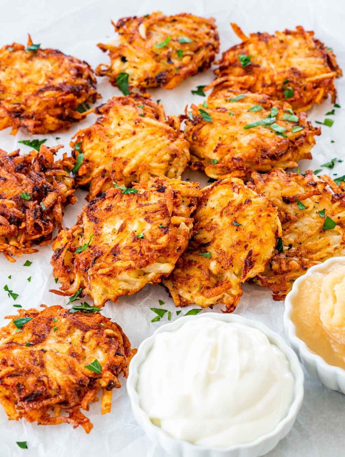 Easy Potato Latkes - Jo Cooks