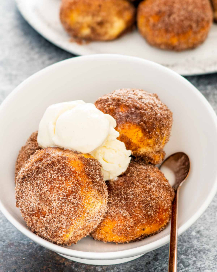 Air Fryer Apple Pie Bombs - Jo Cooks