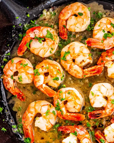 Garlic Butter Shrimp - Jo Cooks