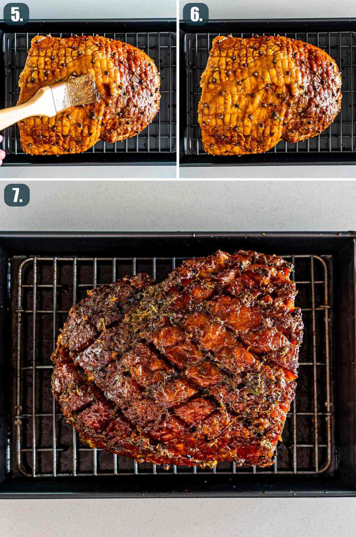 Bourbon Glazed Baked Ham - Jo Cooks
