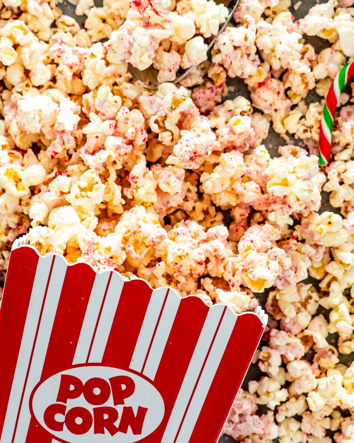 Candy Cane Popcorn - Jo Cooks