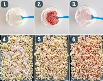 Candy Cane Popcorn - Jo Cooks
