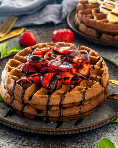 Chocolate Waffles - Jo Cooks