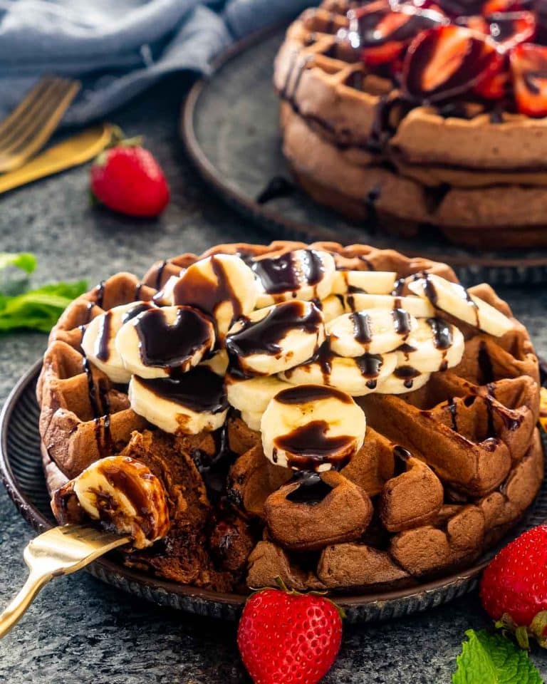 Chocolate Waffles - Jo Cooks