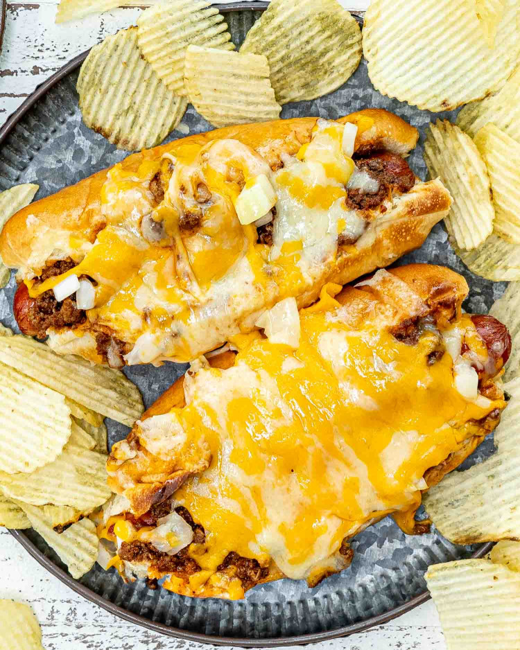 Homemade Cincinnati Chili Dogs - Jo Cooks