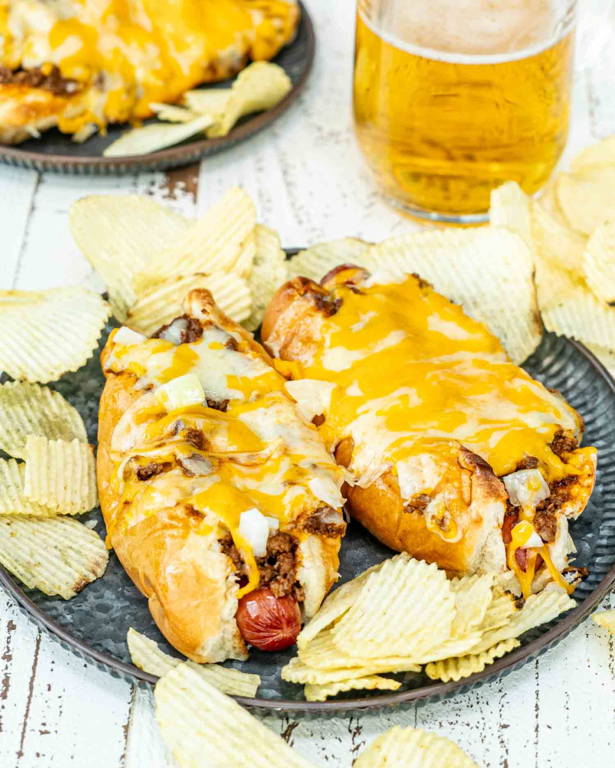 Homemade Cincinnati Chili Dogs - Jo Cooks