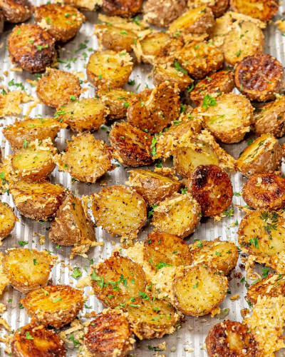 Crispy Parmesan Potatoes - Jo Cooks