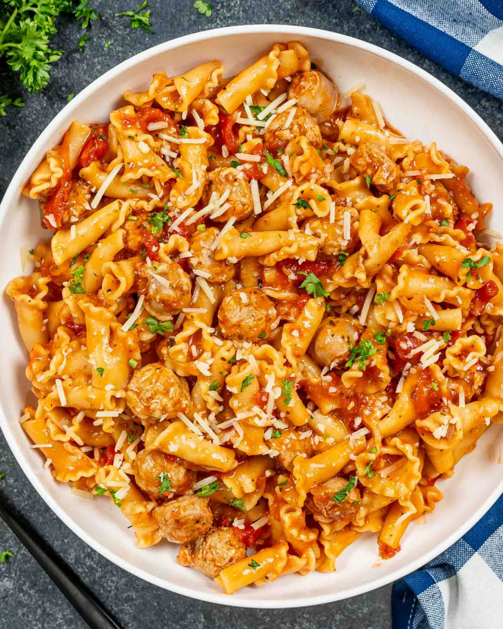 One Pot Sausage Pasta - Jo Cooks
