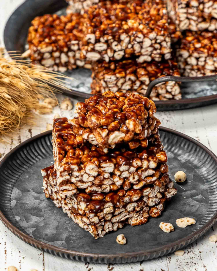 Puffed Wheat Squares - Jo Cooks