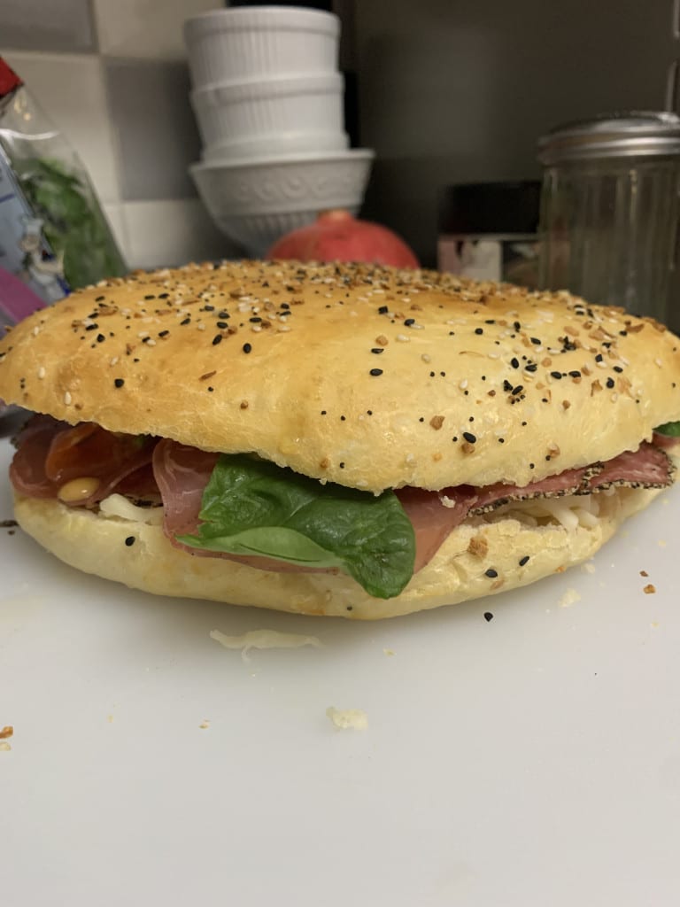 Easy Muffuletta Bread - Jo Cooks