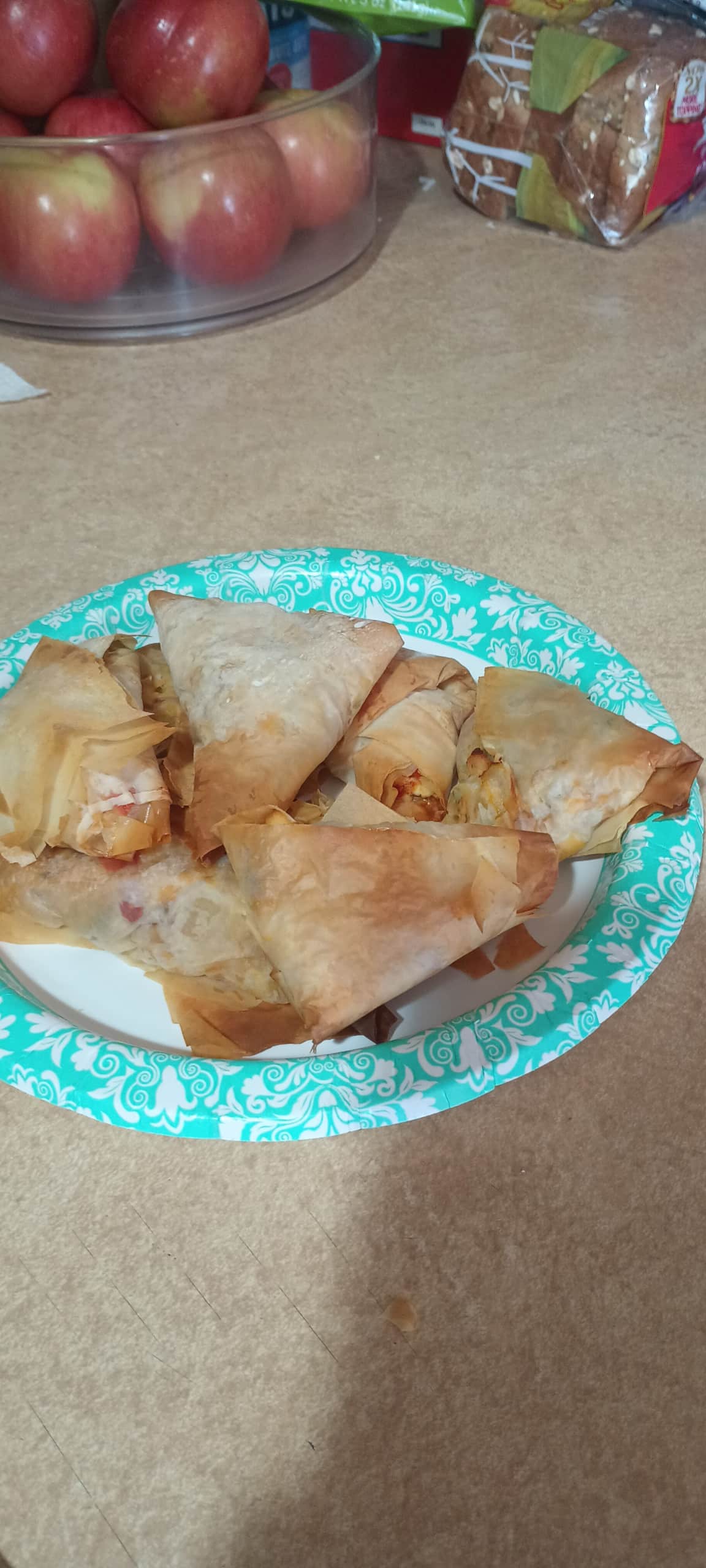 Chicken Phyllo Triangles - Jo Cooks