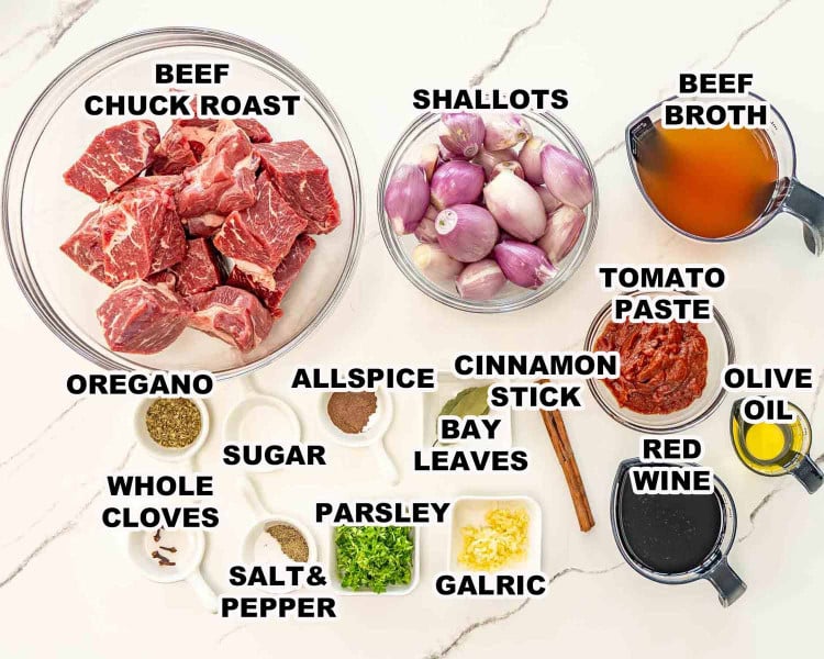 Beef Stifado (Greek Beef Stew) - Jo Cooks