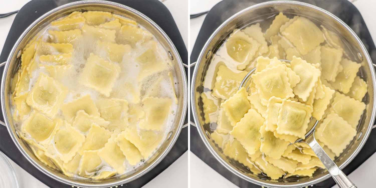 Creamy Sun-Dried Tomato Chicken Ravioli - Jo Cooks