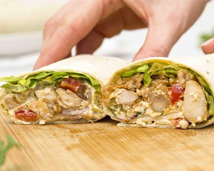 Easy Chipotle Chicken Wraps - 35-Minute Meal! - Jo Cooks