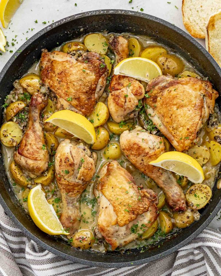 Chicken Vesuvio - Jo Cooks