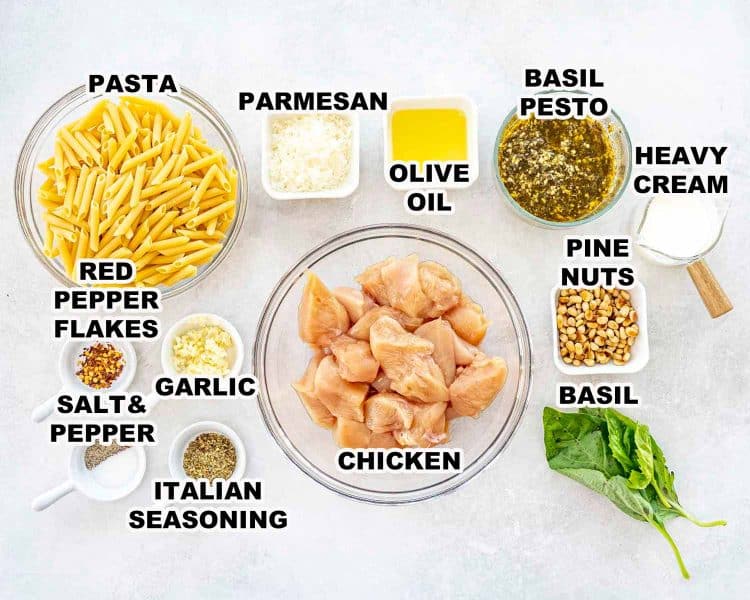 30 Minute Pesto Chicken Pasta - Jo Cooks