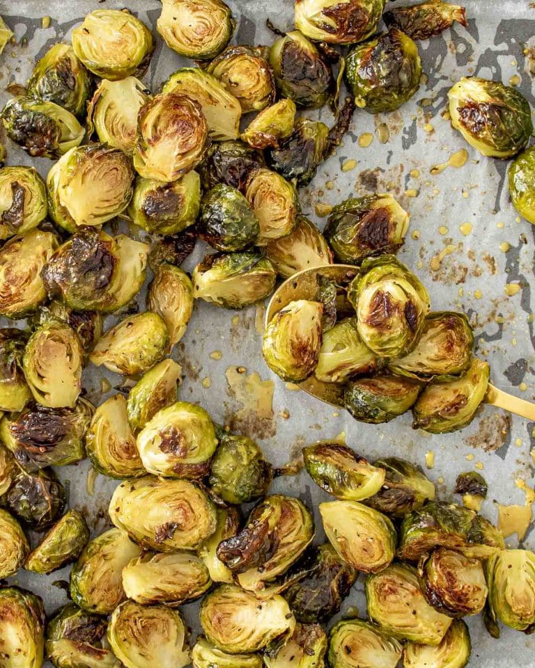 Maple Dijon Roasted Brussels Sprouts - Jo Cooks