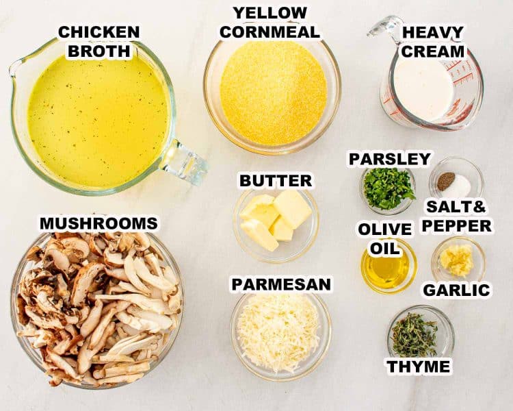 Creamy Parmesan Polenta with Mushrooms - Jo Cooks