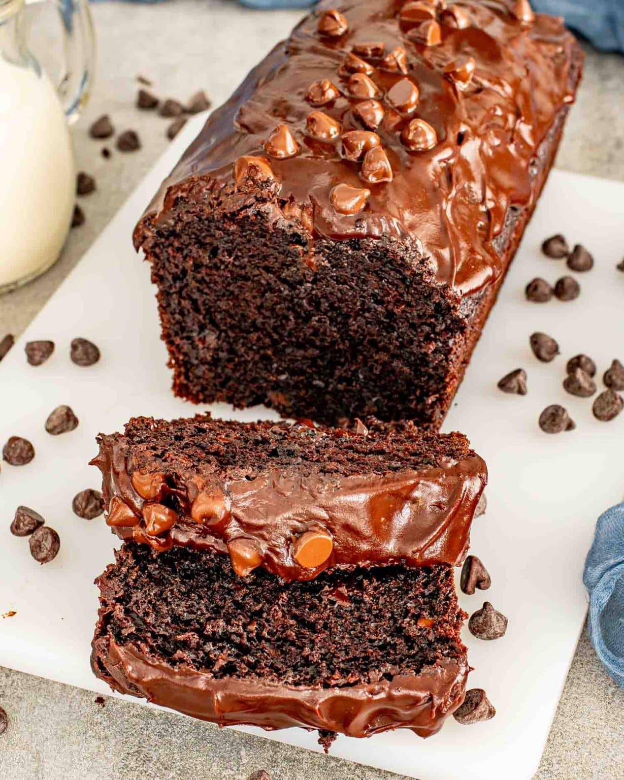 Double Chocolate Loaf Cake (Super Moist) - Jo Cooks