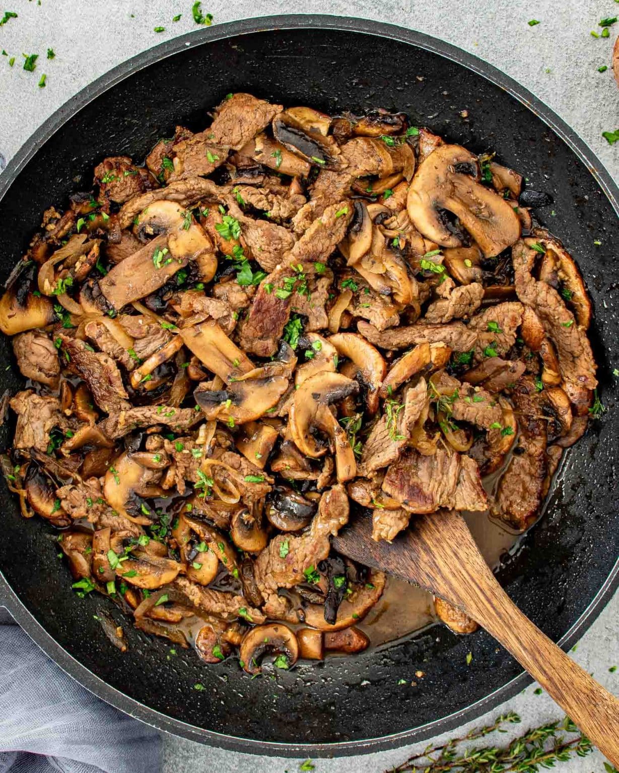 Steak & Mushroom Skillet - Jo Cooks